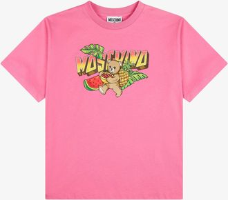 Moschino Maxi-T-Shirt Moschino Teddy Bear - Pink
