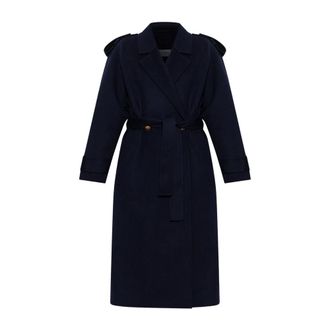 Versace Doppel Woll- & Kaschmirmantel - - Coats - Damen - Blau - M