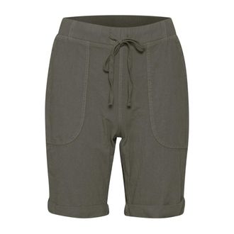 Kaffe Grape Leaf Shorts mit elastischem Bund - - Shorts - Damen - Gr&uuml;n - XS