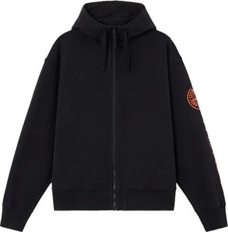 Stone Island Homme, Sweatshirts et sweats &agrave; capuche, Noir, Taille: S Coton Gratt&eacute; Molleton