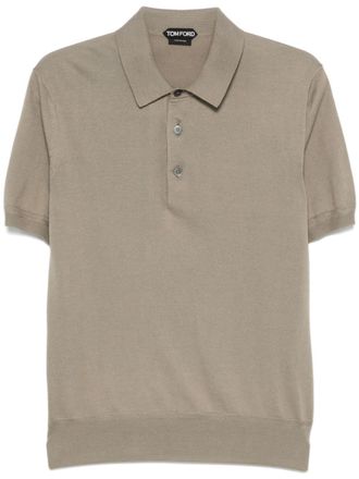 Tom Ford polo en maille fine - Vert