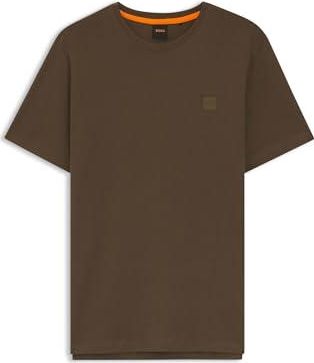 BOSS Hommes Tales T-Shirt en Jersey de Coton avec Patch logot&eacute;