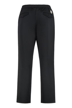 Moncler Mens Technical Fabric Trousers Black Polyamide Track Pants