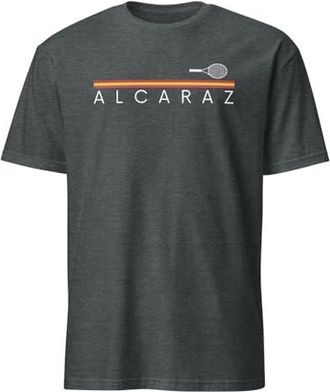Generic T-shirt Carlos Alcaraz | Sport | Tennis | Padel | Cadeau | Anniversaire | Tshirt Alcaraz, gris fonc&eacute;, Taille XL