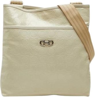 Ferragamo Sac port&eacute; &eacute;paule Pre-owned - Femme - Pre-owned - Beige - Taille: ONE Size