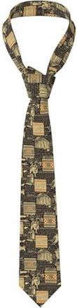 Generic Cravate DAffaires Th&egrave;me De La Gr&egrave;ce Antique Abstrait Noir Tendance Tie Formelle Cravate Pour Hommes Pour Mariage F&ecirc;te Remise De Dipl&ocirc;me