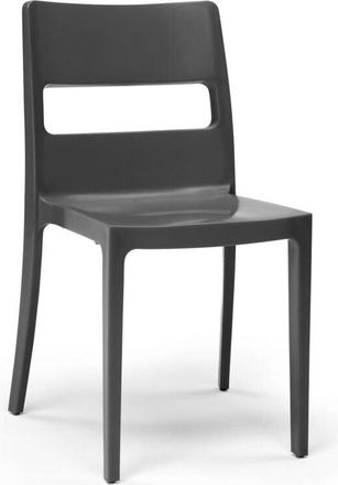SCAB Design Scab Design - Chaise de jardin, 6 chaise sai Anthracite en Plastique