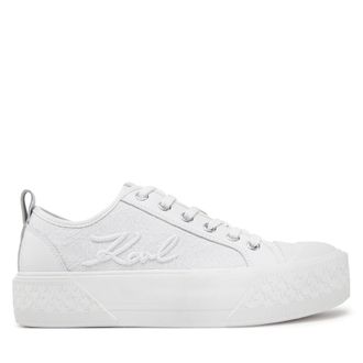 Karl Lagerfeld Sneakers aus Stoff KARL LAGERFELD Kampus Max III KL60611F Wei&szlig;