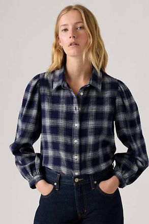 Levi's Chemise Western Journey - Femme - Bleu / Alarcon Plaid Navy Cotton - S