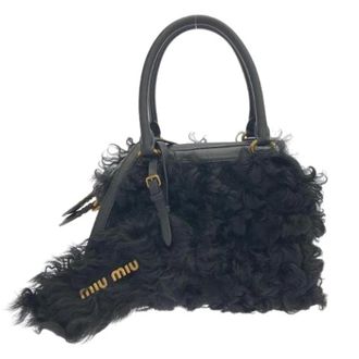 Miu Miu Pre-owned Montone Nappa bag - Femme - Pre-owned - Noir - Taille: ONE Size