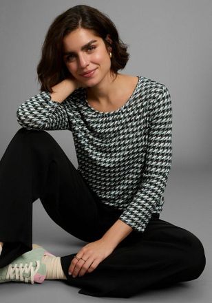 Laura Scott 3/4-Arm-Shirt mit grafischem Allover-Print - NEUE KOLLEKTION