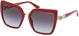 Guess Femme, Accessoires, Rouge, Taille: ONE Size Resin Frame Square Lunettes de soleil