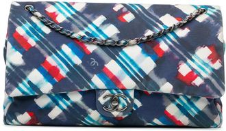 Chanel Hobo Bags - XXL Printed Canvas Airline Single Flap - Gr. unisize - in Blau - f&uuml;r Damen
