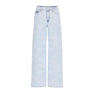 Guess Floral Wide Bellflower Jeans - - Jeans - Damen - Blau - W31