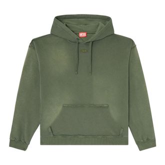Diesel S-Pock-Hood - Homme - Sweatshirts et sweats &agrave; capuche - Vert - Taille: L