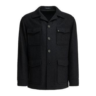 Tagliatore Milton Overshirt Jacke - - Jackets - Herren - Blau - XL