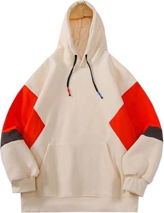 Generic Sweat a Capuche Homme Hooded Sweatshirt Sweats &agrave; Capuche Oversize, Pullover Streetwear avec Manches Longues, Confort D&eacute;contract&eacute; avec Capuche