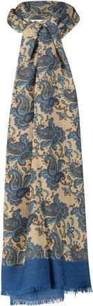 Altea T&uuml;cher & Schals - Schal mit Paisley-Muster - Gr. unisize - in Blau - f&uuml;r Damen