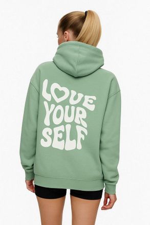 Worldclassca Hoodie Worldclassca Oversized LOVE SELF Hoodie Kapuzenpullover Sweatshirt