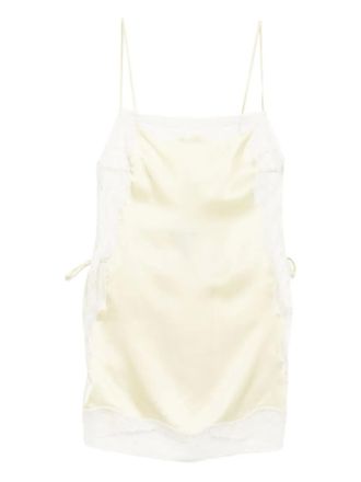 Kiki De Montparnasse robe-nuisette à volants superposés - Jaune