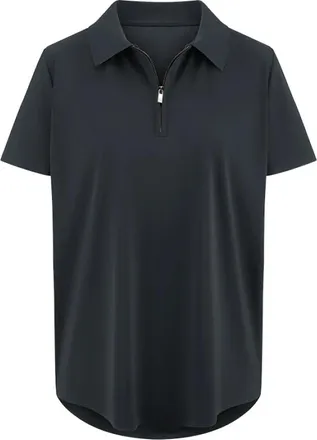 Riani Femme, Tops, Noir, Taille: 44 FR Polo style avec fermeture &eacute;clair