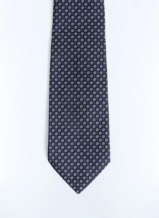 Fursac Cravate en Jacquard de soie &agrave; fleurs - Taille Unique - Homme