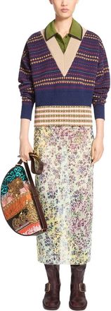 Dries Van Noten Jacquard Knit Sweater