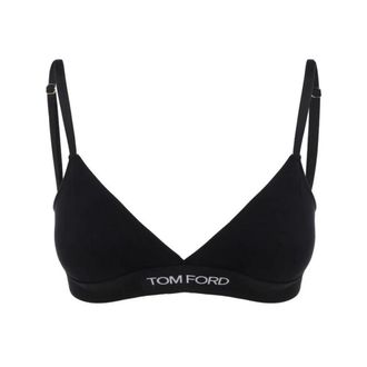 Tom Ford Logo Elastisches V-Ausschnitt Top - - Underwear - Damen - Schwarzk - M