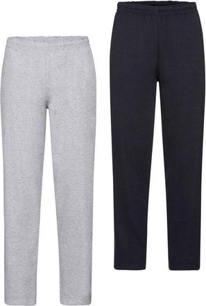 Fruit Of The Loom Sweathose (Packung, 2-tlg) Jogger mit offenem Beinabschluss