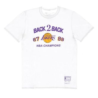 Mitchell & Ness Homme, Tops, Blanc, Taille: S NBA Back T-Shirt