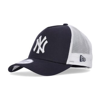 New Era Casquette Mlb Clean Trucker 2 Neyyan &agrave; Visi&egrave;re Courb&eacute;e - Homme - Accessoires - Bleu - Taille: ONE Size