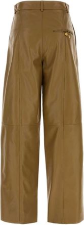 Alberta Ferretti Leather Trousers - Green