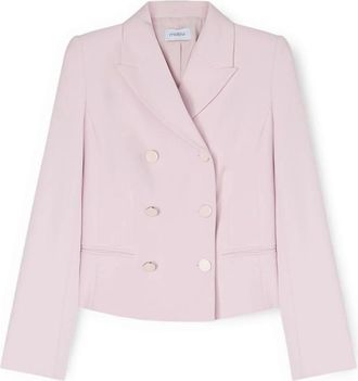 Motivi Femme, Vestes, Rose, Taille: 46 FR Veste crois&eacute;e en cr&ecirc;pe de cady