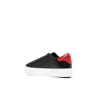 Dsquared2 Ledersneaker mit Logo - - Shoes - Herren - Schwarzk - 40 EU
