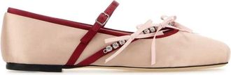 Jimmy Choo London Femme, Chaussures, Rose, Taille: 41 EU Loli Ballerine en satin orn&eacute;e