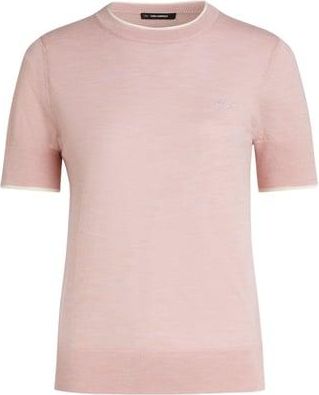 Karl Lagerfeld Pull manches courtes en laine