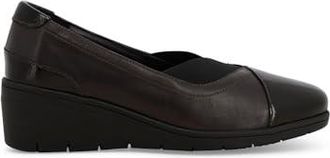 Melluso D Confortable Collier Femme en Cuir Verni et Cuir su&eacute;d&eacute; Marron Souple k91616z 38