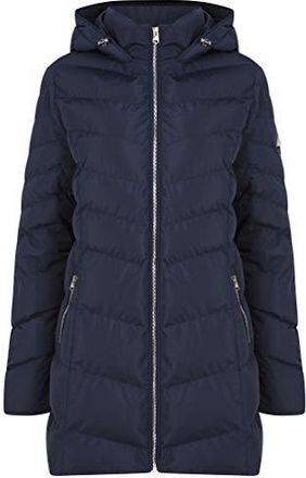 Tokyo Laundry Safflower 2 Longline Quilted Puffer Coat with Hood In Peacoat - Tokyo Laundry - 10