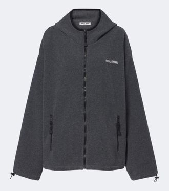 Miu Miu Veste oversize &agrave; capuche
