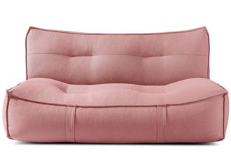 Konsimo Gartensofa LOVIA Loungesofa, Gartenm&ouml;bel, Sofa 2-Sitzer, Premiumqualit&auml;t aus EU hochwertiger Sitzkomfort, mit integrierter Schutzh&uuml;lle, wetterbest&auml;ndi