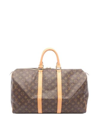 Louis Vuitton sac Keepall 45 Boston (2002) - Marron
