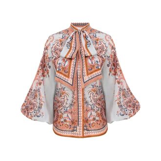 Zimmermann Bluse mit Schleife - - Blouses & Shirts - Damen - Mehrfarbig - S