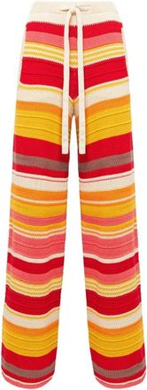 Laneus Femme, Pantalons, Multicolore, Taille: 38 FR Wide Pantalons