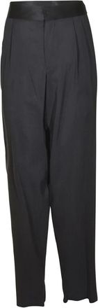 Giorgio Armani Homme, Pantalons, Noir, Taille: XL Pantalon &agrave; Garniture Satin&eacute;e