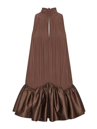 Rotate Robe Courte - Marron