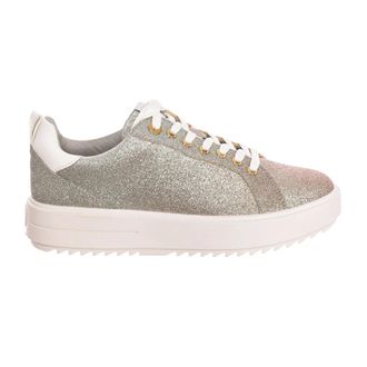Michael Kors Glitzer-Sneaker mit runder Kappe und Schn&uuml;rung - - Shoes - Damen - Grau - 40 EU