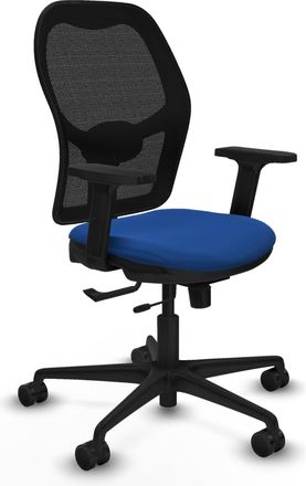 Piqueras y Crespo Telearbeitsstuhl mit 2D-Armen, h&ouml;henverstellbare Lendenwirbelst&uuml;tze, ausgestattet mit Syncro/Traslack und eingespritztem Schaum. Mit Rollen von 65 mm 