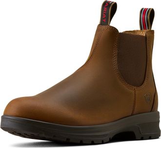 Ariat Mens Cooper Chelsea Boots in Distressed Copper, D Medium Width, Size 44.5, by Ariat