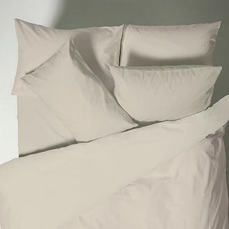 bianca Bettwäsche Plain Dyed Neutral 200x220+60x70(2)+60x70(2) Weiß