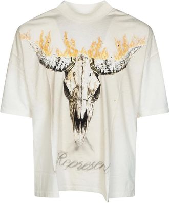 Represent Represent, Homme, Tops, Beige, Taille: XL T-Shirt British Cowboys